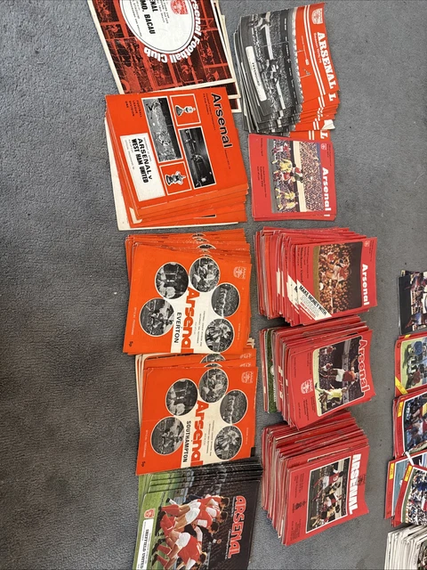 ARSENAL FOOTBALL PROGRAMS 1970 to 1980 Over 220x Program Job Lot 1978 ...