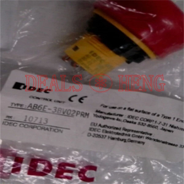 ONE IDEC EMERGENCY stop button switch spot AB6E-3BV02PRM NEW £18.55 ...
