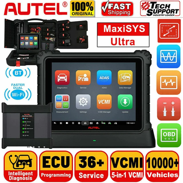 AUTEL MAXISYS ULTRA Car Auto Diagnostic Scanner ECU Programming 5in1 ...