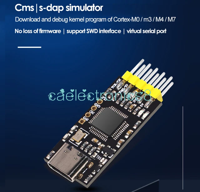 STM32 DEVELOP DAP Downloader Emulator Module CMSIS Debugger Keil SWD Serial NEW EUR 4,29 ...