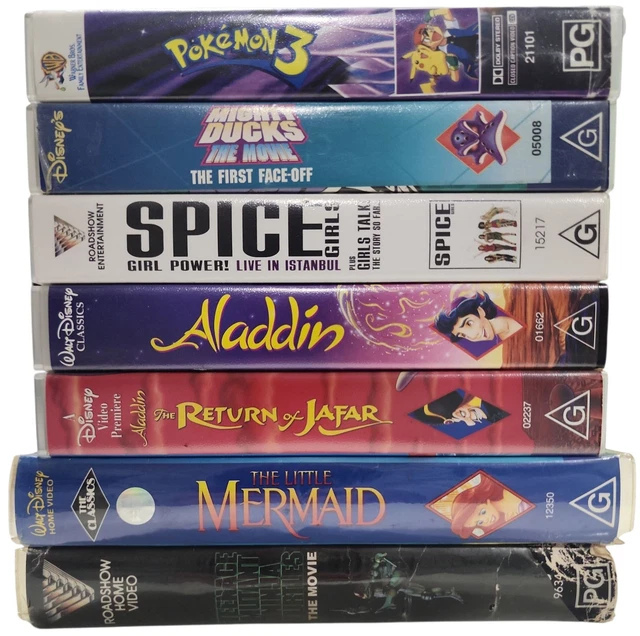 CLASSIC VHS LOT 7 Mixed Titles Disney Mighty Ducks Spice Girls $30.00 ...