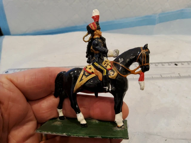 MILITARY NAPOLEONIC METAL CAVALRY 7th Queens Own Hussars Officer ...