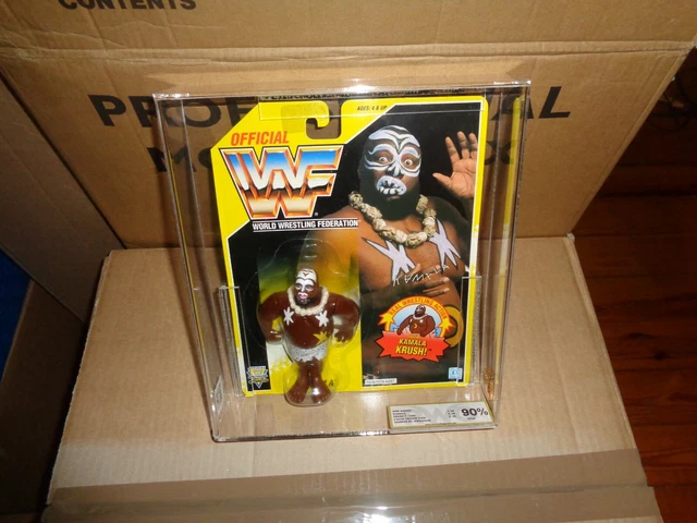 GRADED HASBRO WWF Action Figure - Kamala - RWG 90 - AFA WWE MOC UKG £ ...