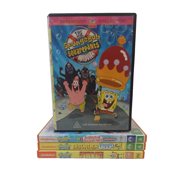 SPONGEBOB SQUAREPANTS (4) DVD Bundle Animation Kids Children Region 4 ...