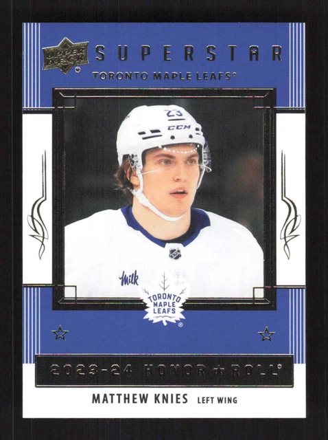 MATTHEW KNIES 2023-24 Rotolo d'onore ponte superiore Toronto foglie d ...