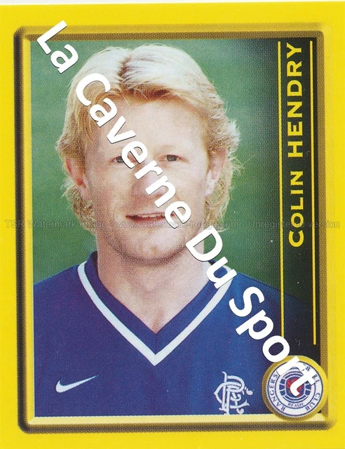 366 COLIN HENDRY # Scotland Rangers.fc Sticker Panini Scottish League ...