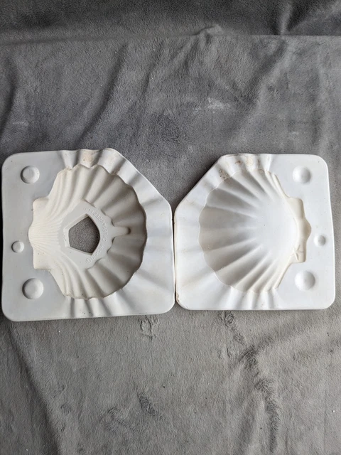 VINTAGE CERAMIC SLIP Casting Mold of Shell Soap Dish DM-468A Duncan $54 ...