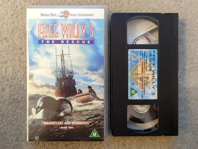 FREE WILLY 3 - The Rescue - PAL VHS Video Tape £5.99 - PicClick UK