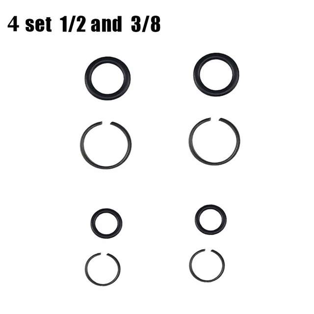 ESSENTIAL REPLACEMENT KIT 4 Sets of Retainer Rings with O Ring for ...