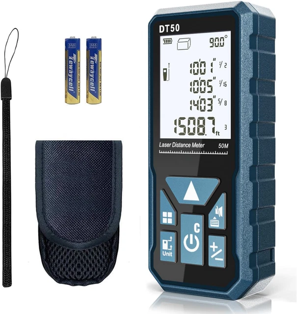 DIGITAL LASER MEASURE 165ft DT50 Gen-2 Laser Distance Meter - Portable ...