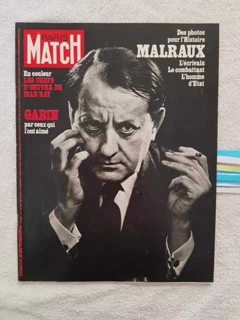 Paris Match N°1436 03 12 76 Malraux Delon Darc Dani N Wood Borg Guitry