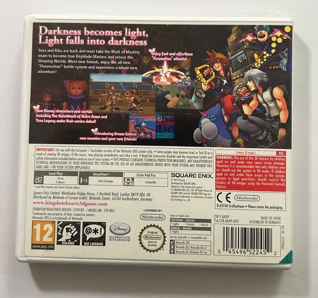 KINGDOM HEARTS 3D - Dream Drop Distance | Nintendo 3DS | Boxed w ...