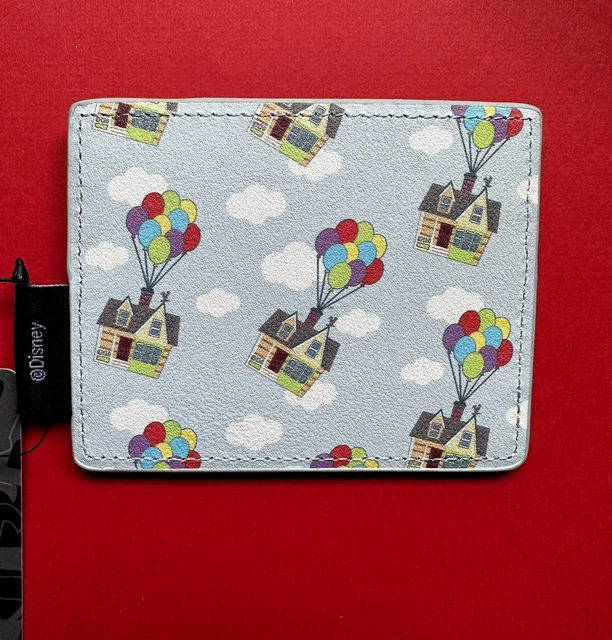 PIXAR UP HOUSE Balloon Flying Disney Cardholder ID Slim Wallet ...