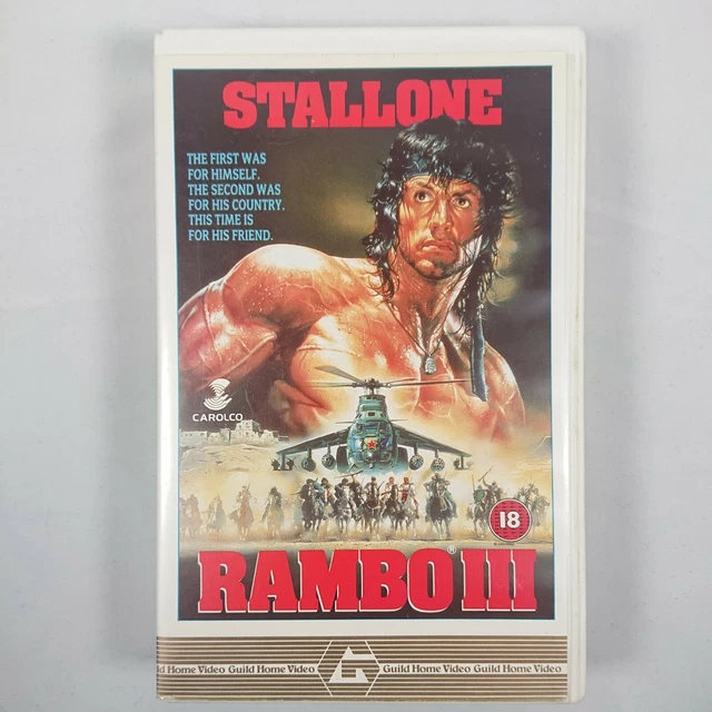 RAMBO III - Big Box Ex-Rental VHS Video 1988 Guild Home Video £12.99 ...