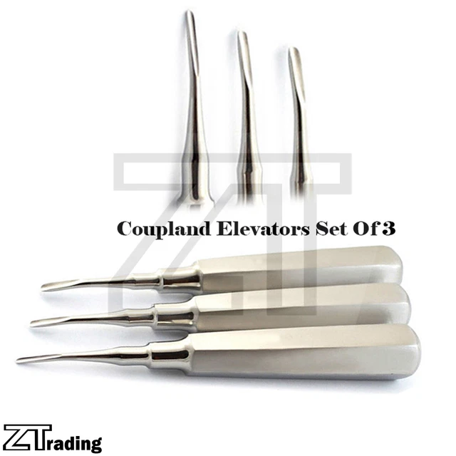 DENTAL SURGICAL LUXATION Coupland Elevators Tooth Extraction Root ...