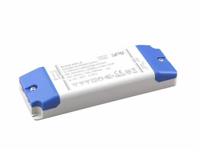 SELF LED TRANSFORMER 24V 30W Dimmable Phase Cut Phase Section Power ...