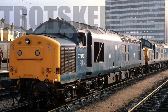 35MM SLIDE BR British Railways Diesel Loco Class 37 37178 Plymouth 1985 ...
