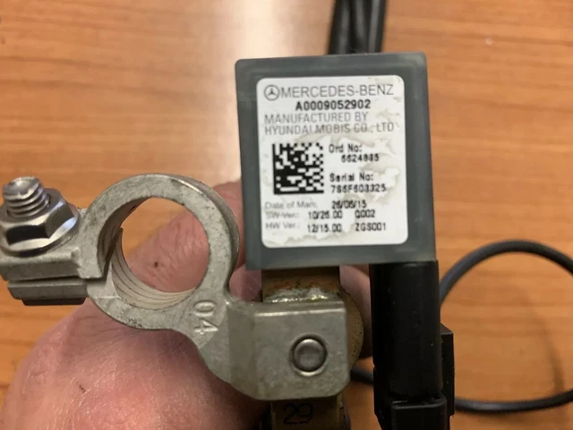 MERCEDES E220 W212 Negative Cable With Air Bag Firing Sensor Genuine ...