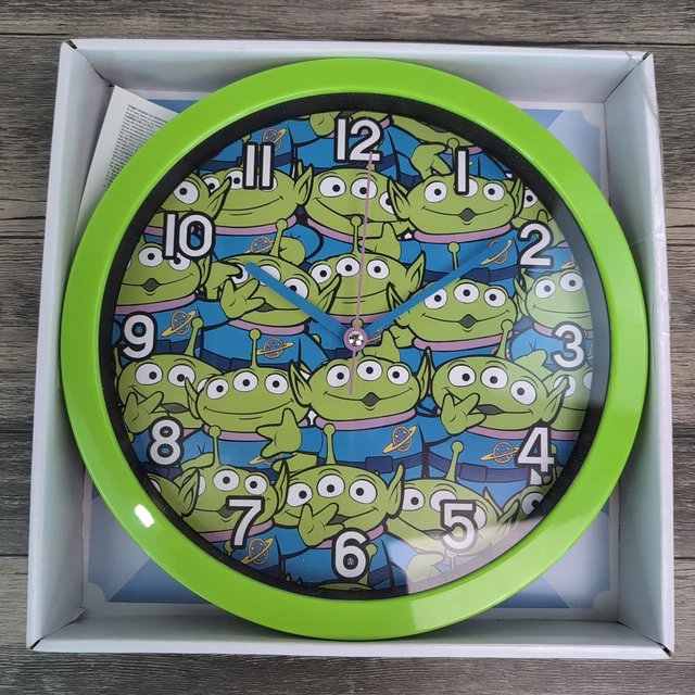 NEW TOY STORY Little Green Alien Wall Clock Disney Pixar Analog Display ...