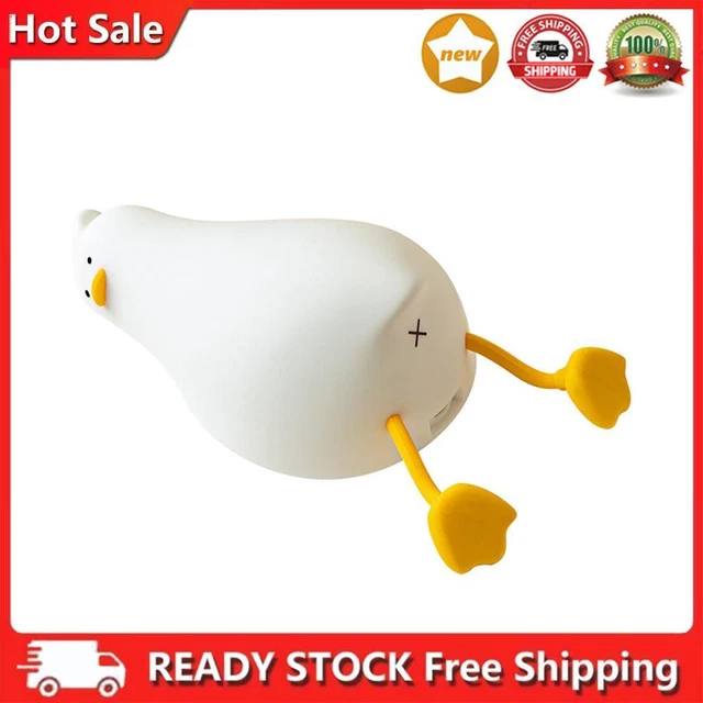 LED LYING FLAT Duck Squishy Sleeping Duck Light 1200 MAh USB Charging ...
