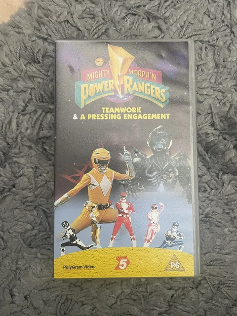 MIGHTY MORPHIN POWER Rangers Teamwork & A Pressing Engagement VHS Tape ...