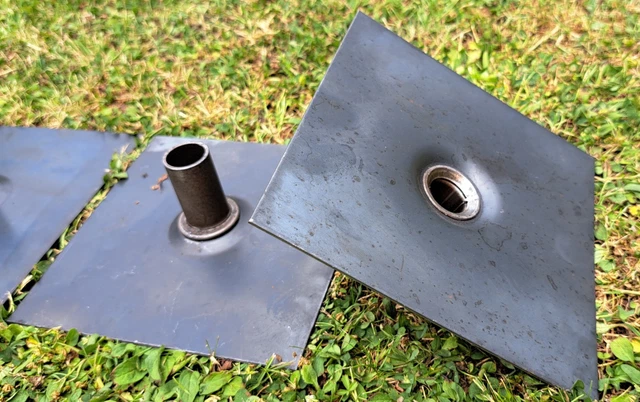 NEW SCAFFOLD TOWER 5.5" Base Plates Feet Legs Set FOUR Scaffolding 22mm ...