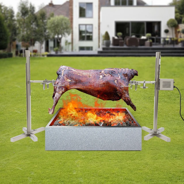 SPIT HOG ROASTER BBQ Barbecue Lamb Goat Rotisserie Spit Roast Grill ...