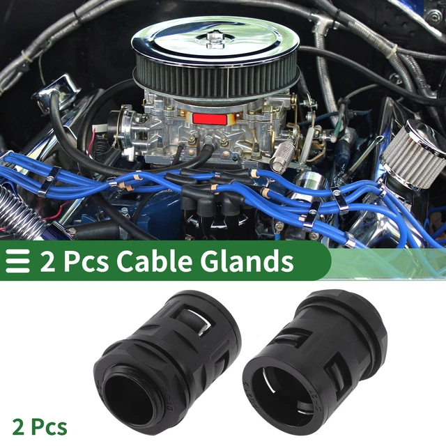 PG16 CABLE GLANDS 0.83" Bellows Quick Connector Straight PA6 Nylon ...