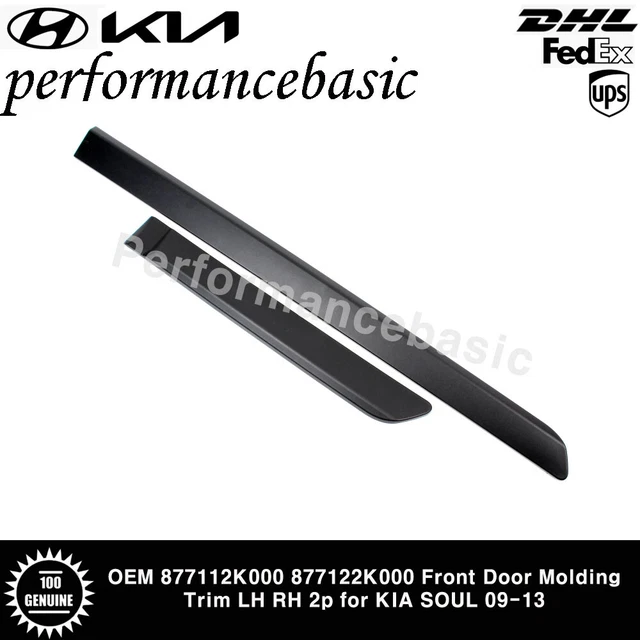 OEM 877112K000 877122K000 Front Door Molding Trim LH RH 2p for KIA SOUL ...