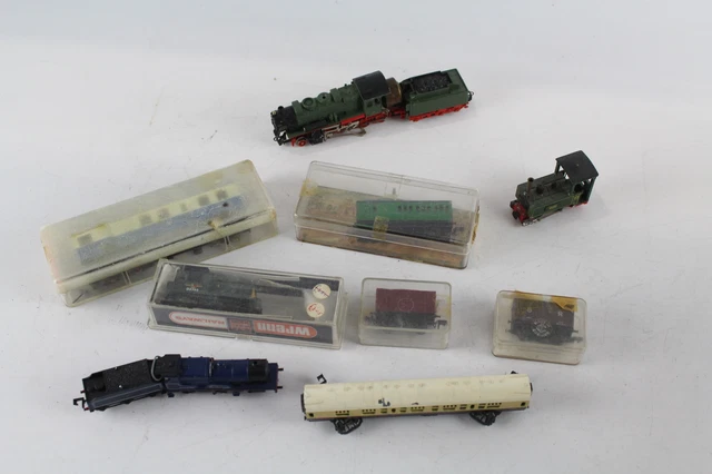 9 X N Gauge Model Railways Inc Wrenn Micro Model Locomotive, Jouef ...