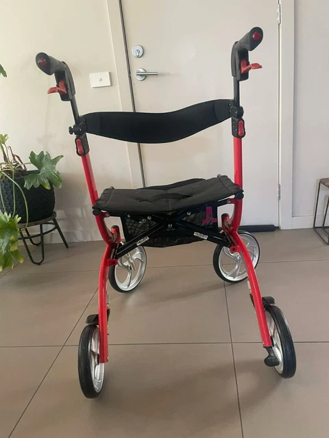 PEAK CARE ELLIPSE Super Lite Carbon Fibre Rollator – a sleek, four ...
