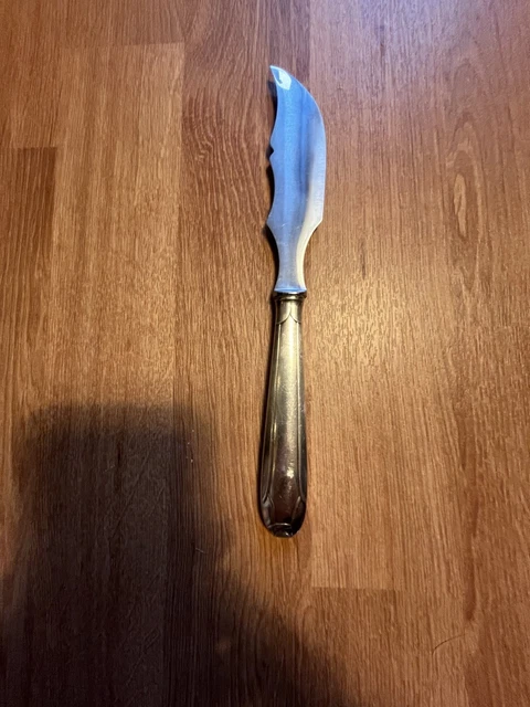 FÉLIX FRÈRES couteau à fromage en métal argenté décor art déco - 20,5 ...