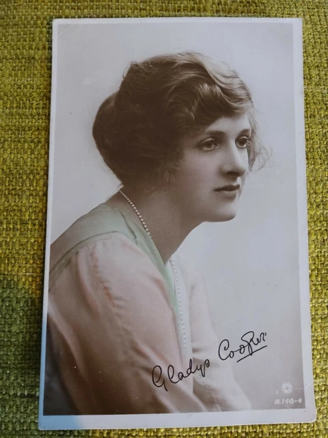 OLD SIGNED ROTARY Glamour PC of Actress Miss Gladys Cooper, Hand ...