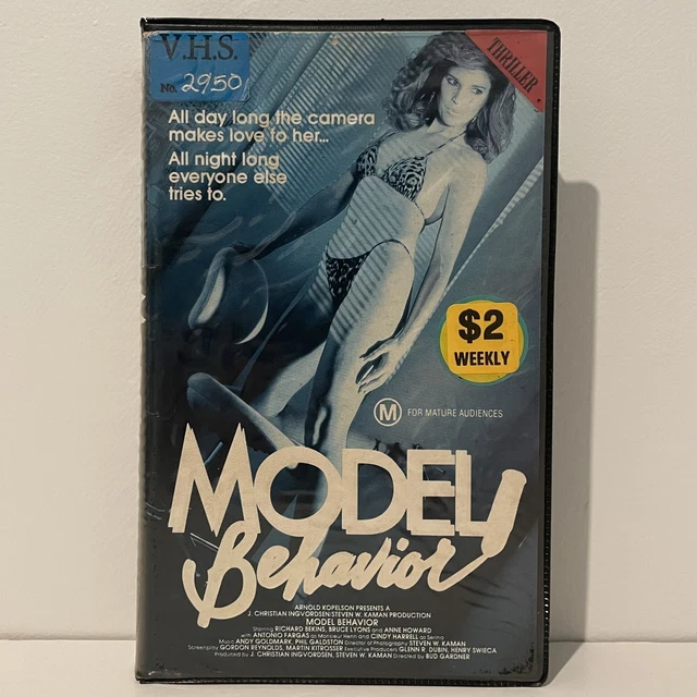 MODEL BEHAVIOR VHS Video Cassette Clamshell Vestron 1982 RARE Ex Rental ...