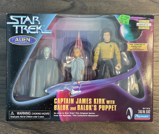 PLAYMATES STAR TREK: Alien Series Captain Kirk w/ Balok & Balok's ...