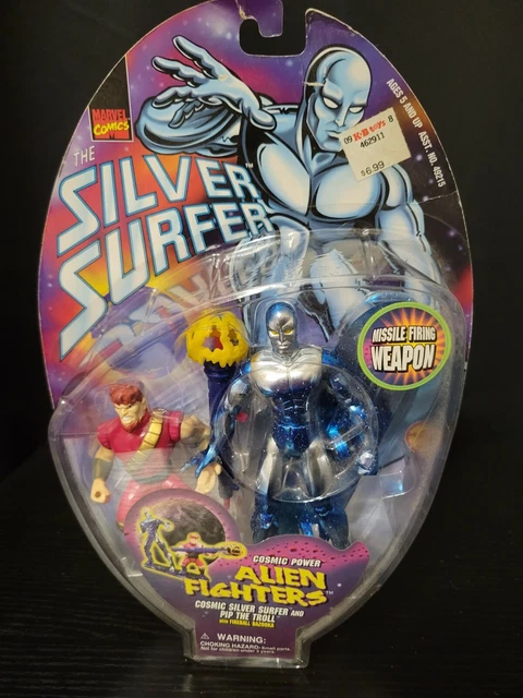 MARVEL SILVER SURFER ALIEN FIGHTERS Cosmic Silver Surfer and Pip The ...