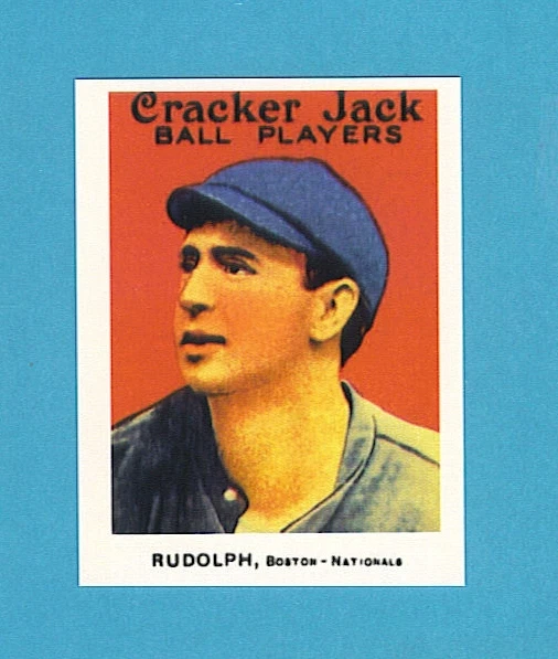 1915 CRACKER JACK Reprint Singles : Richard Rudolph #154 Boston ...