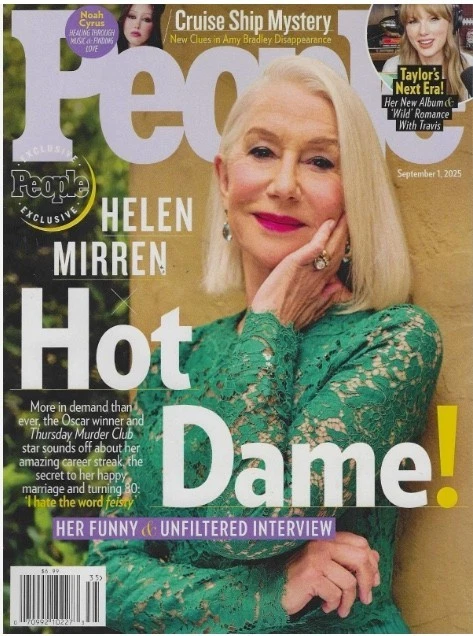 PEOPLE MAGAZINE - September 25, 2025 - Helen Mirren Hot Dame! £9.60 ...