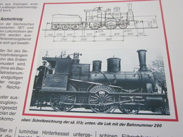 DAMPFLOK RISSZEICHNUNG G 3 sä. IIIb sächsische Staatsbahn DRG 52.70, 1871 EUR 4,80 - PicClick DE