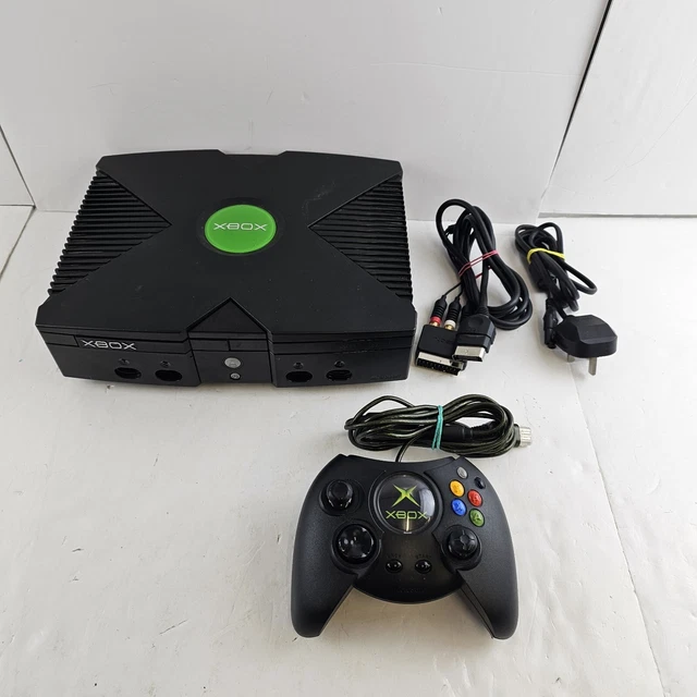 MICROSOFT XBOX ORIGINAL Console with Controller Full Set Up Tested ...