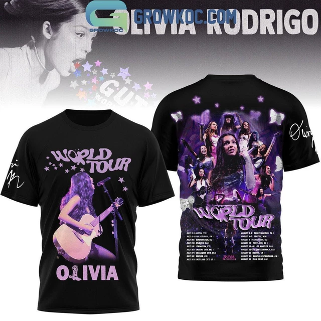 Olivia Rodrigo Guts World Tour 2024 Schedule Hoodie T Shirt £24 76