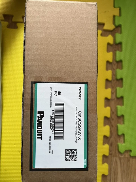 CM6CSSAW-X PANDUIT MINI-COM Lj6c Sloped Shuttered Adapter Pan-Net, 50 ...