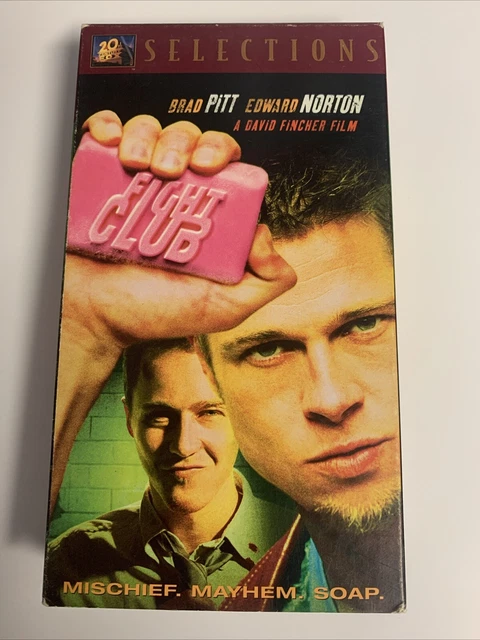 FIGHT CLUB 20TH Century Fox Selections "Brad Pitt" pre-owned VHS Tape ...