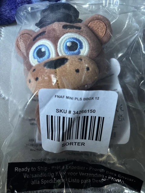 JAZWARES FIVE NIGHTS At Freddy's FNAF 4" Mini Plush Glowing Eyes Freddy ...