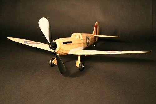 SUPERMARINE SPITFIRE MK.VB Balsa Wood Scale Plane Kit by Vintage Model ...