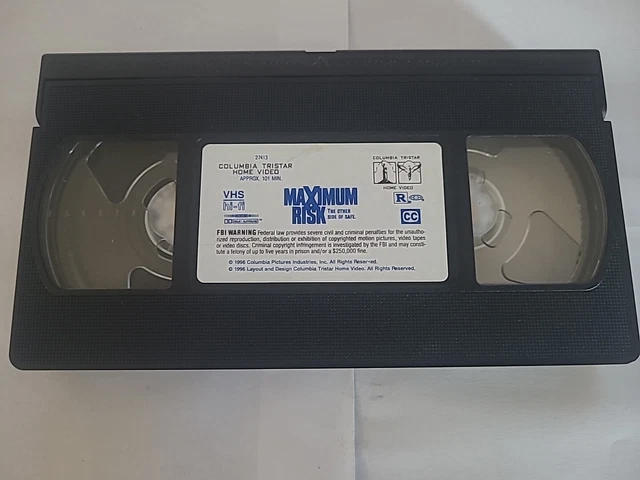 MAXIMUM RISK (VHS, 1996) Jean-Claude Van Damme, Natasha Henstridge £6. ...