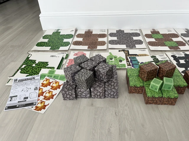 MINECRAFT PAPERCRAFT BLOCKS Characters Build Your Own Overworld Some ...