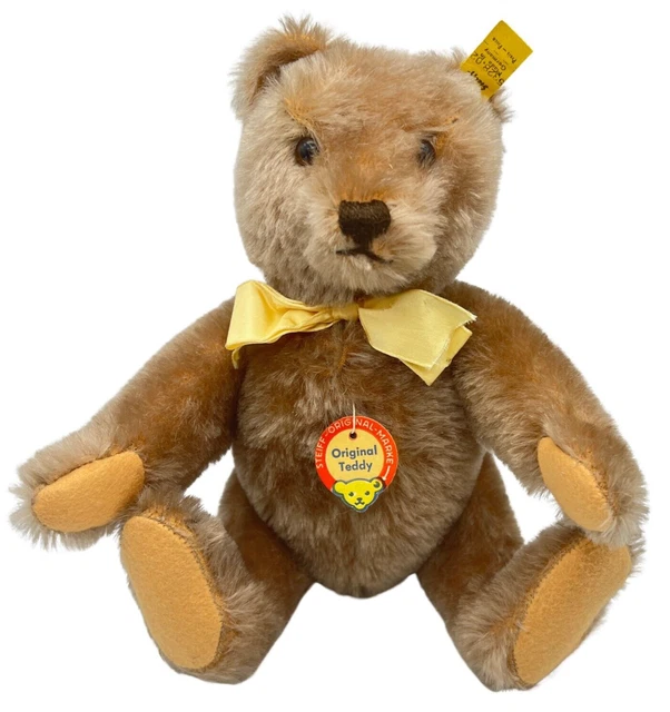 1950’S STEIFF ORIGINAL Teddy Bear Carmel Mohair Growler Works 11 ...