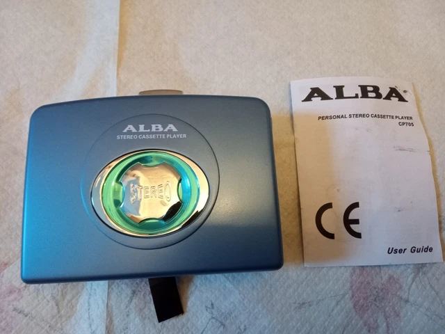 ALBA CP-705 BLUE Personal Stereo Cassette Player Walkman with User ...