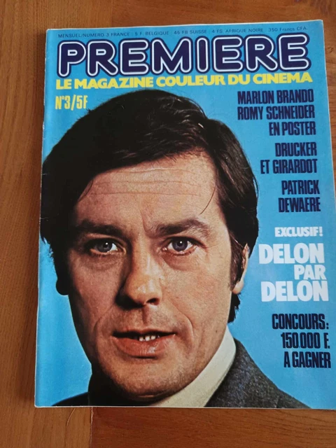MAGAZINE PREMIERE N°3 de 1976 alain delon patrick dewaere jessica ...